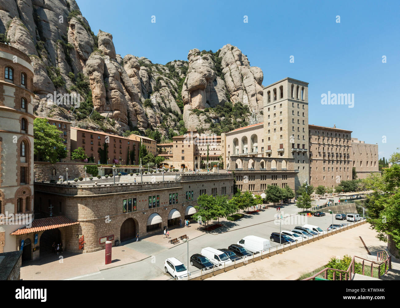 BARCELONA, SPAIN - June 25, 2015: People visiting Santa Maria de ...