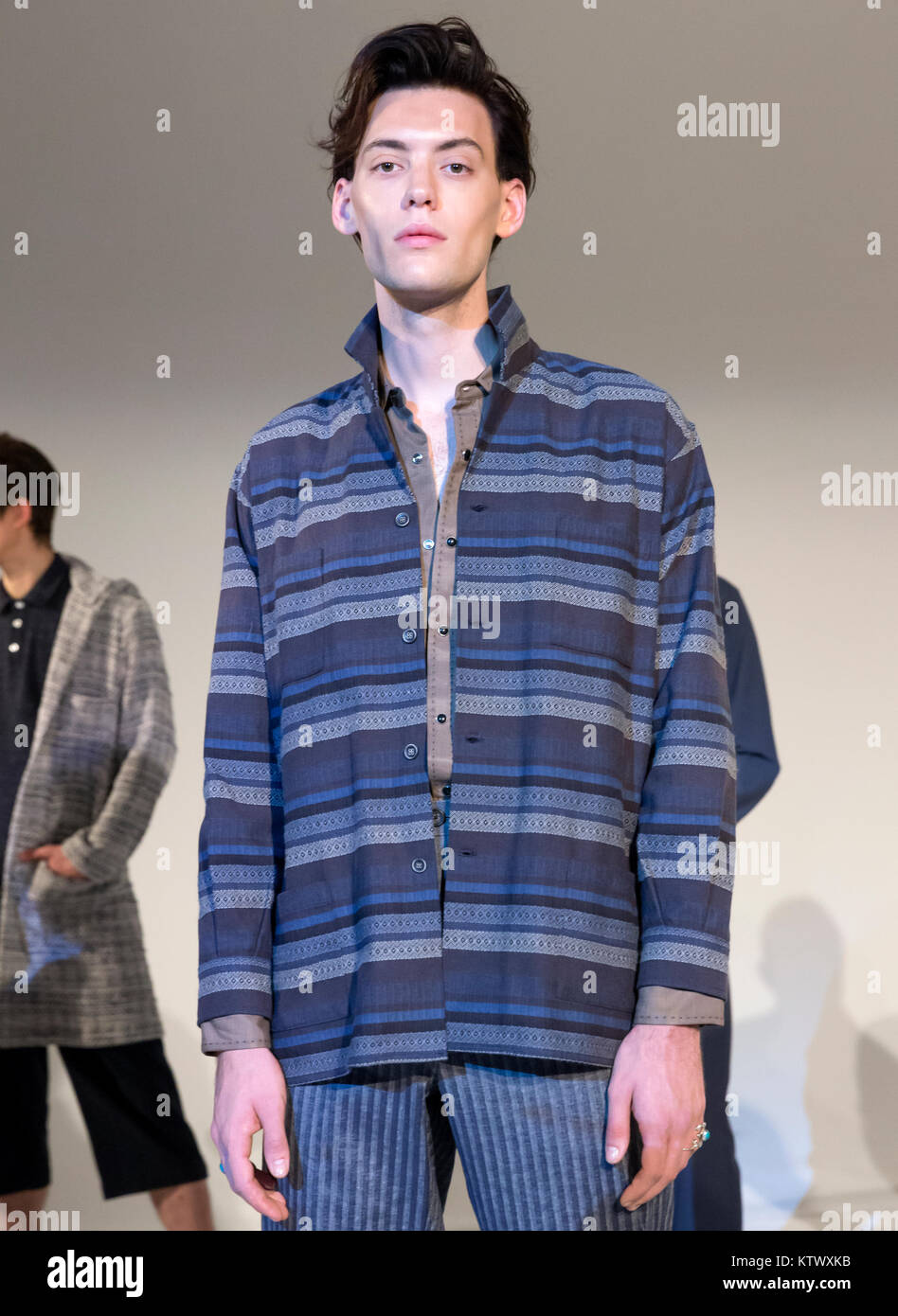 NEW YORK, NY - July 10, 2017: A model poses at the Krammer and Stoudt ...