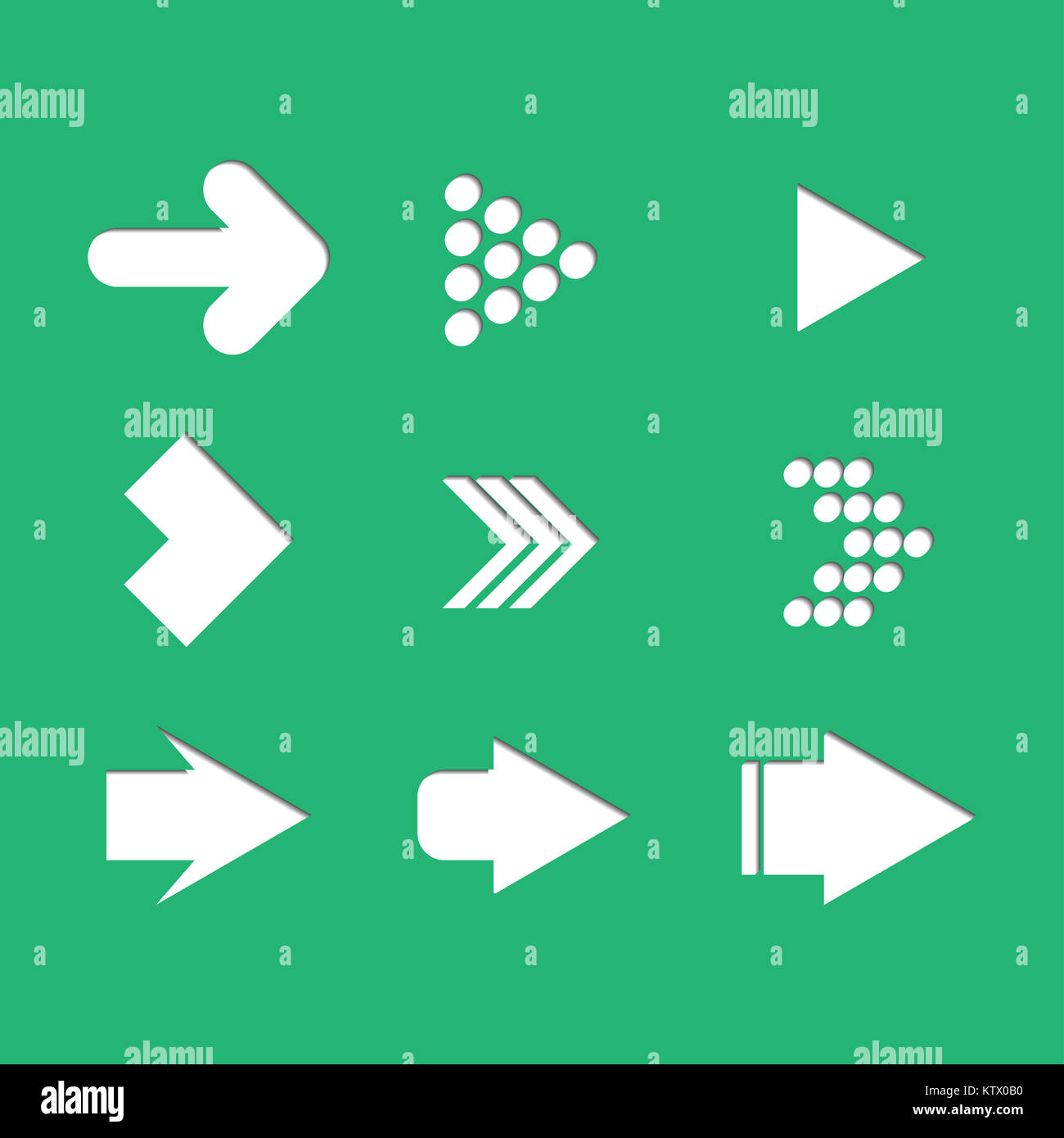 set of arrow , vector illustration Stock Photo - Alamy