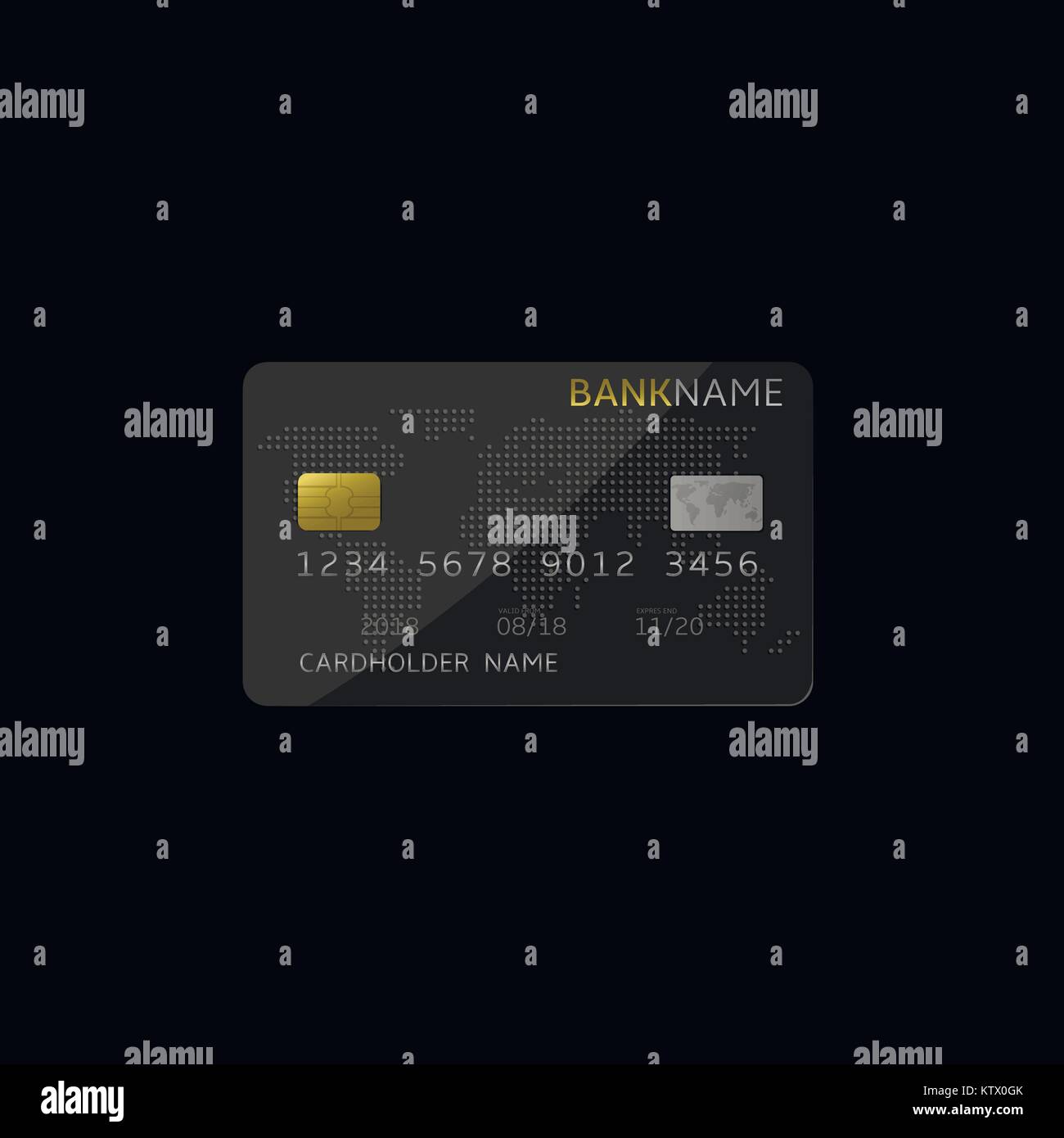 Credit cards realistic pay Stock Vector Images - Alamy