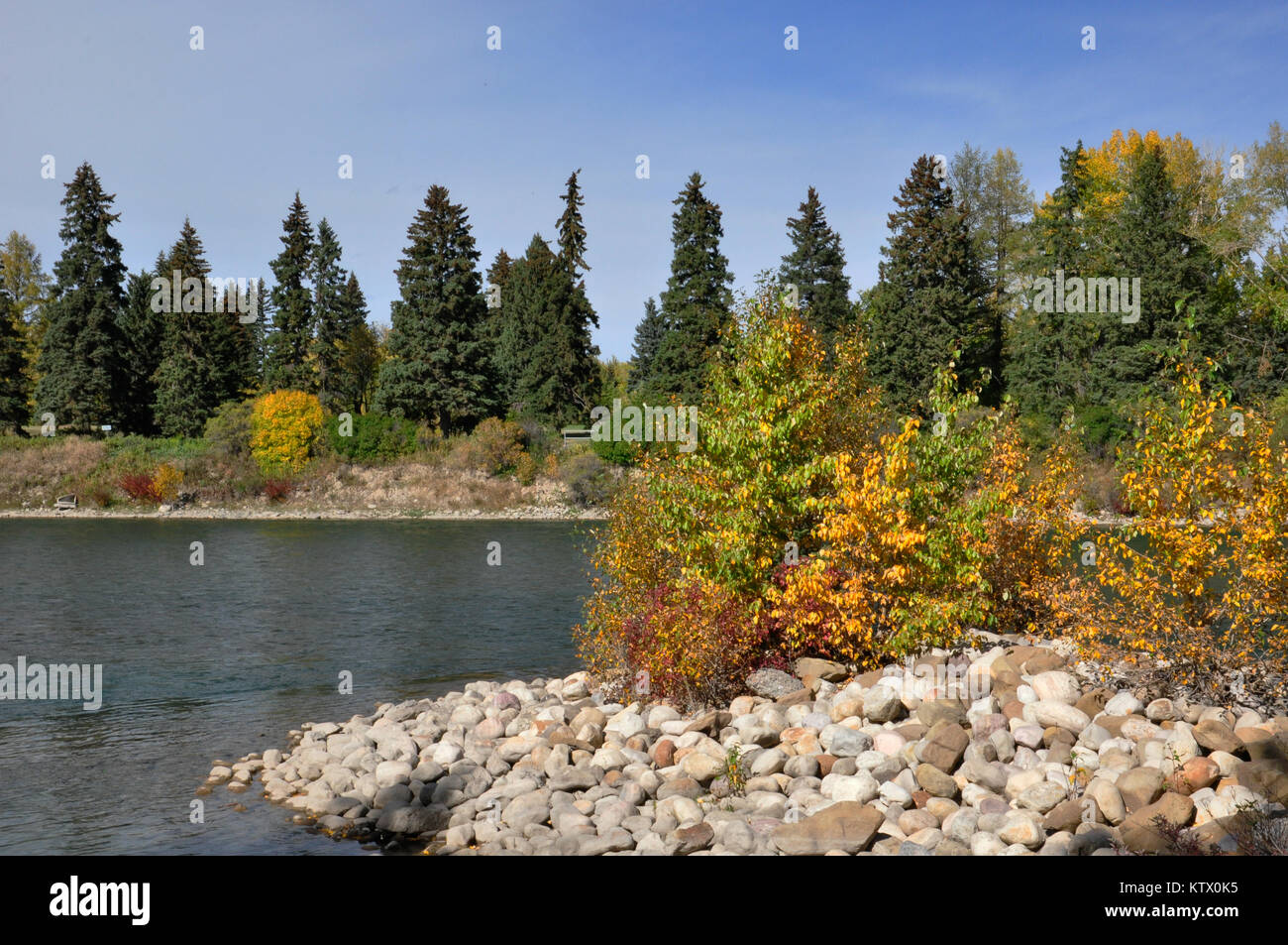 Calgary seasons river hi-res stock photography and images - Alamy