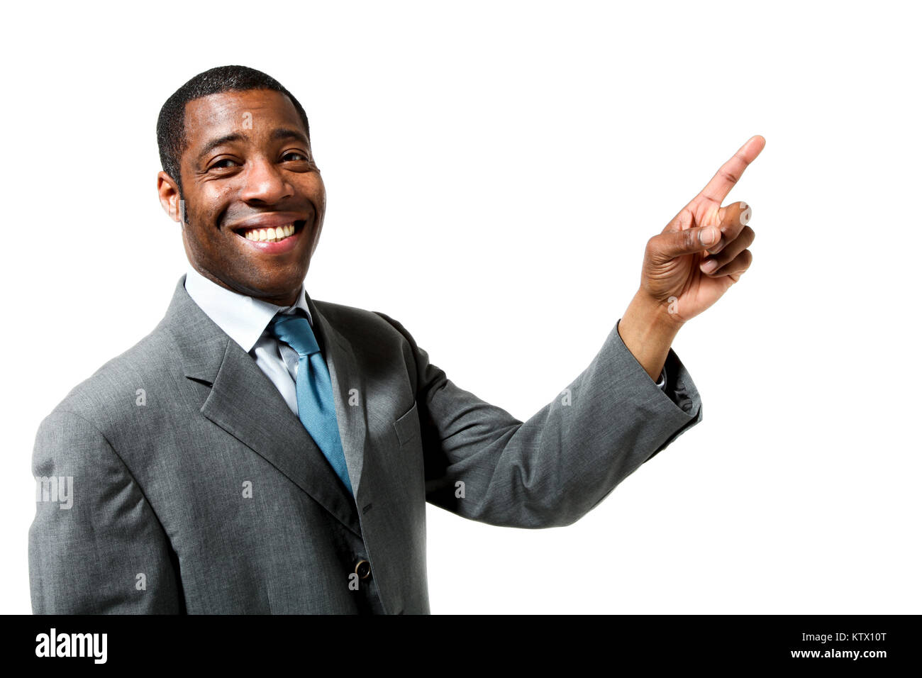 black man indicating Stock Photo - Alamy