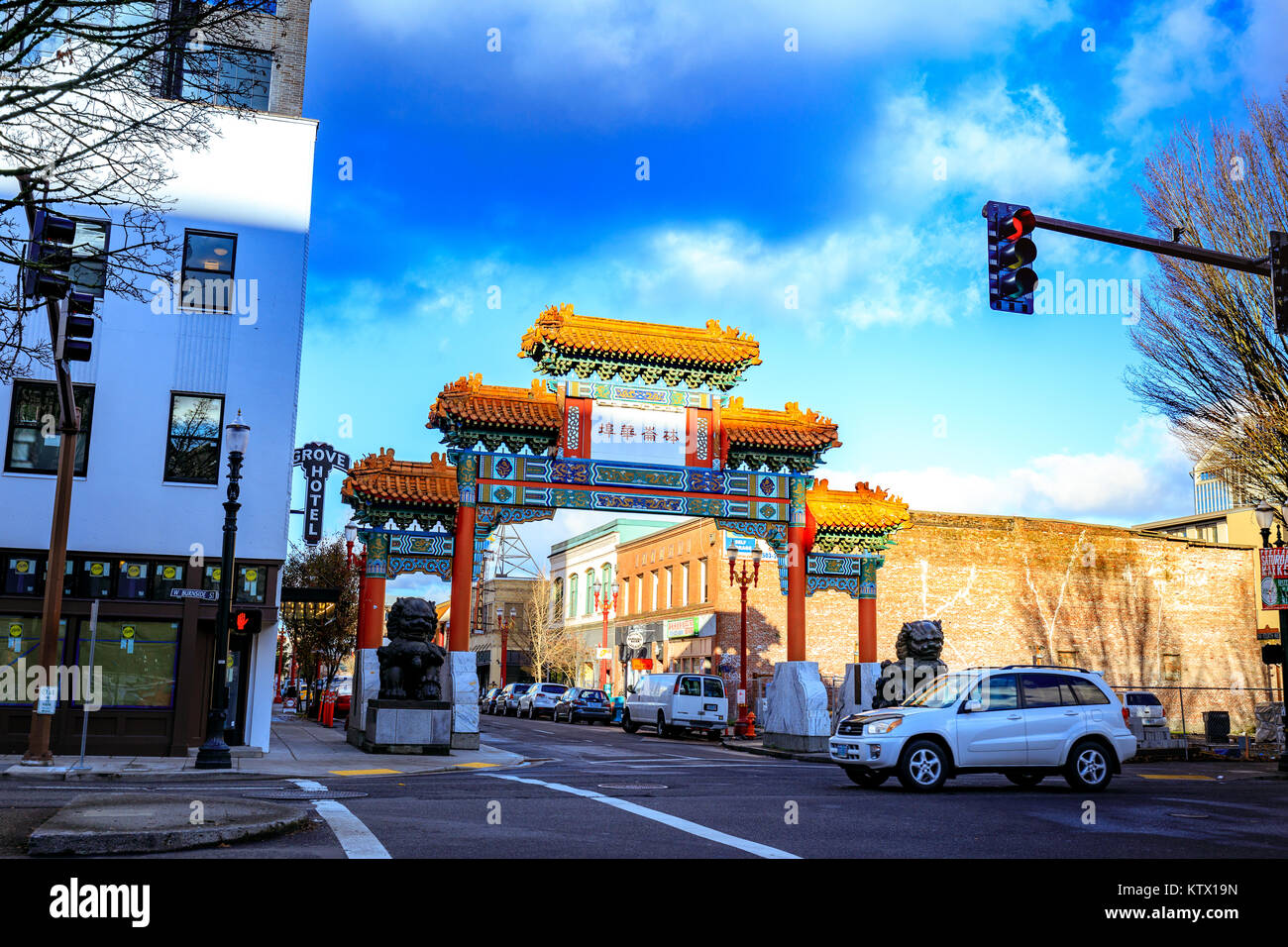 Portland oregon chinatown hi-res stock photography and images - Alamy