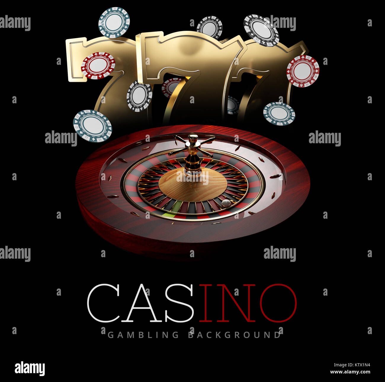 3d casino roulette wheel ball hi-res stock photography and images - Alamy