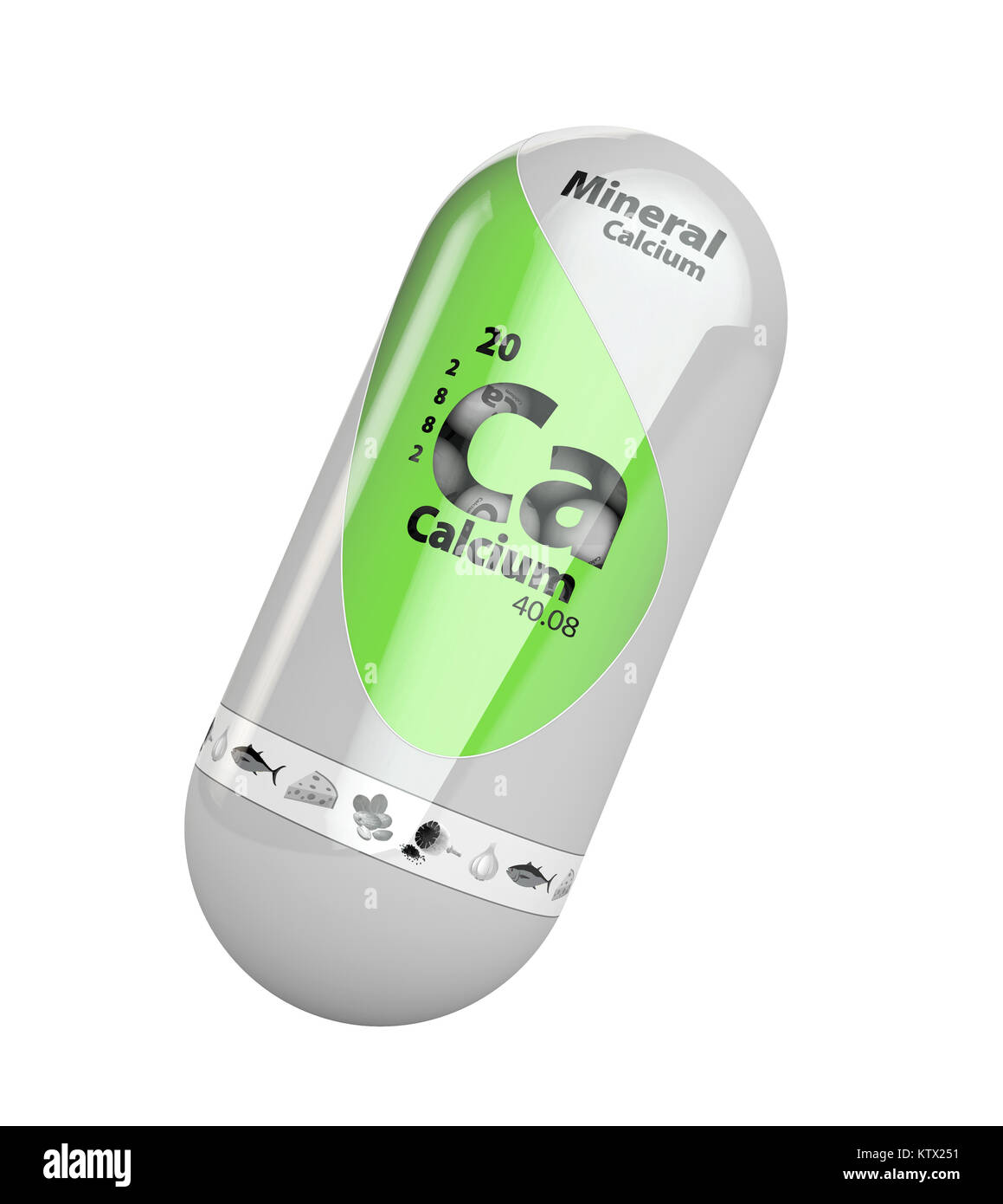 Ca calcium mineral, pill capsules vitamin-mineral complex. 3d ...