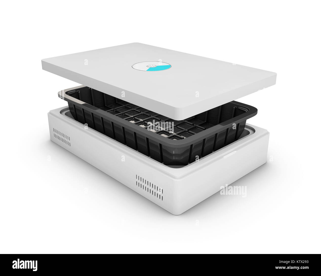 3d Illustration of Food container, on white background Stock Photo - Alamy