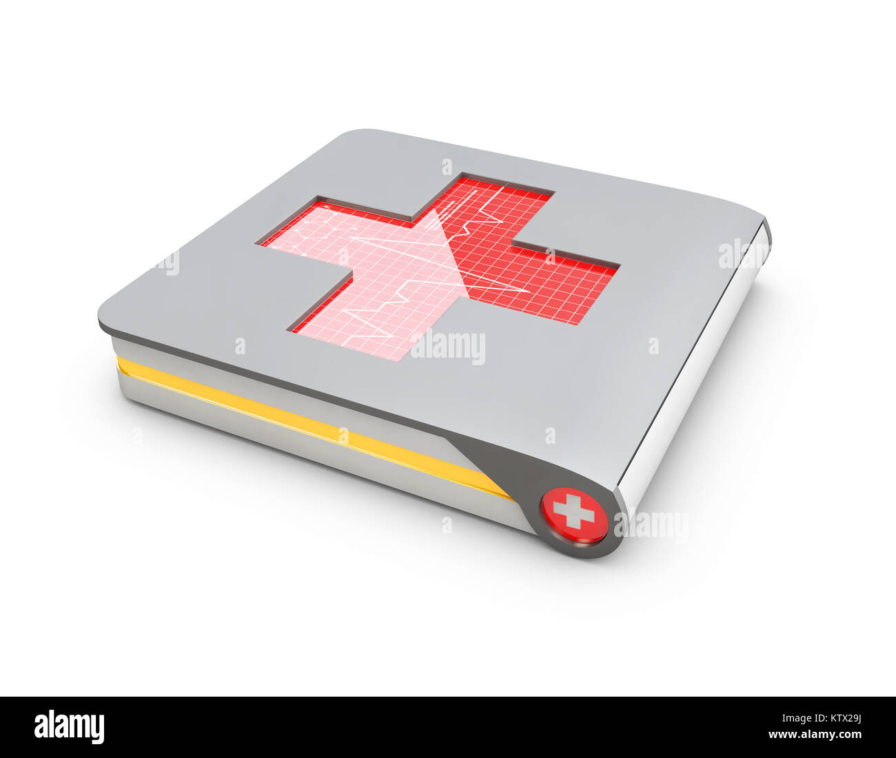 3d illustration of first aid kit. Isolated on white background Stock ...