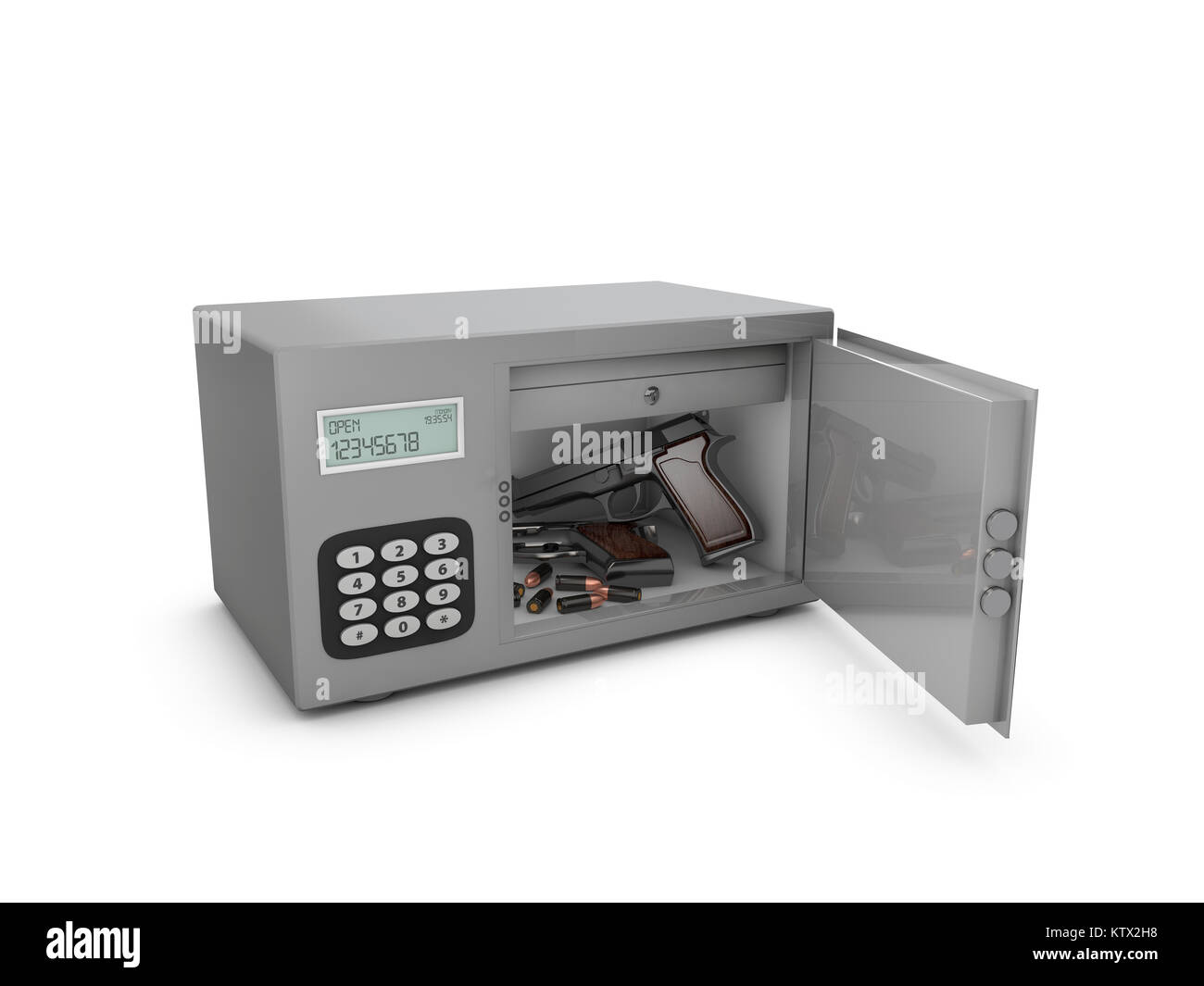 Open gun safe Cut Out Stock Images & Pictures - Alamy
