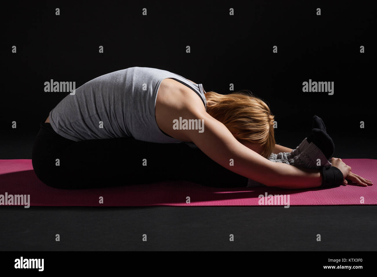 Paschimottanasana pose hi-res stock photography and images - Alamy