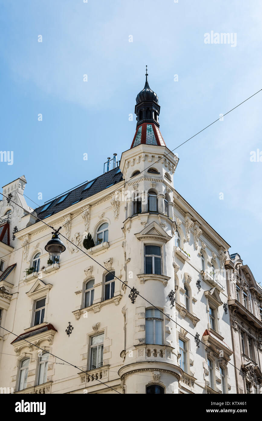 Old residential buildings in historical city center Stock Photo - Alamy