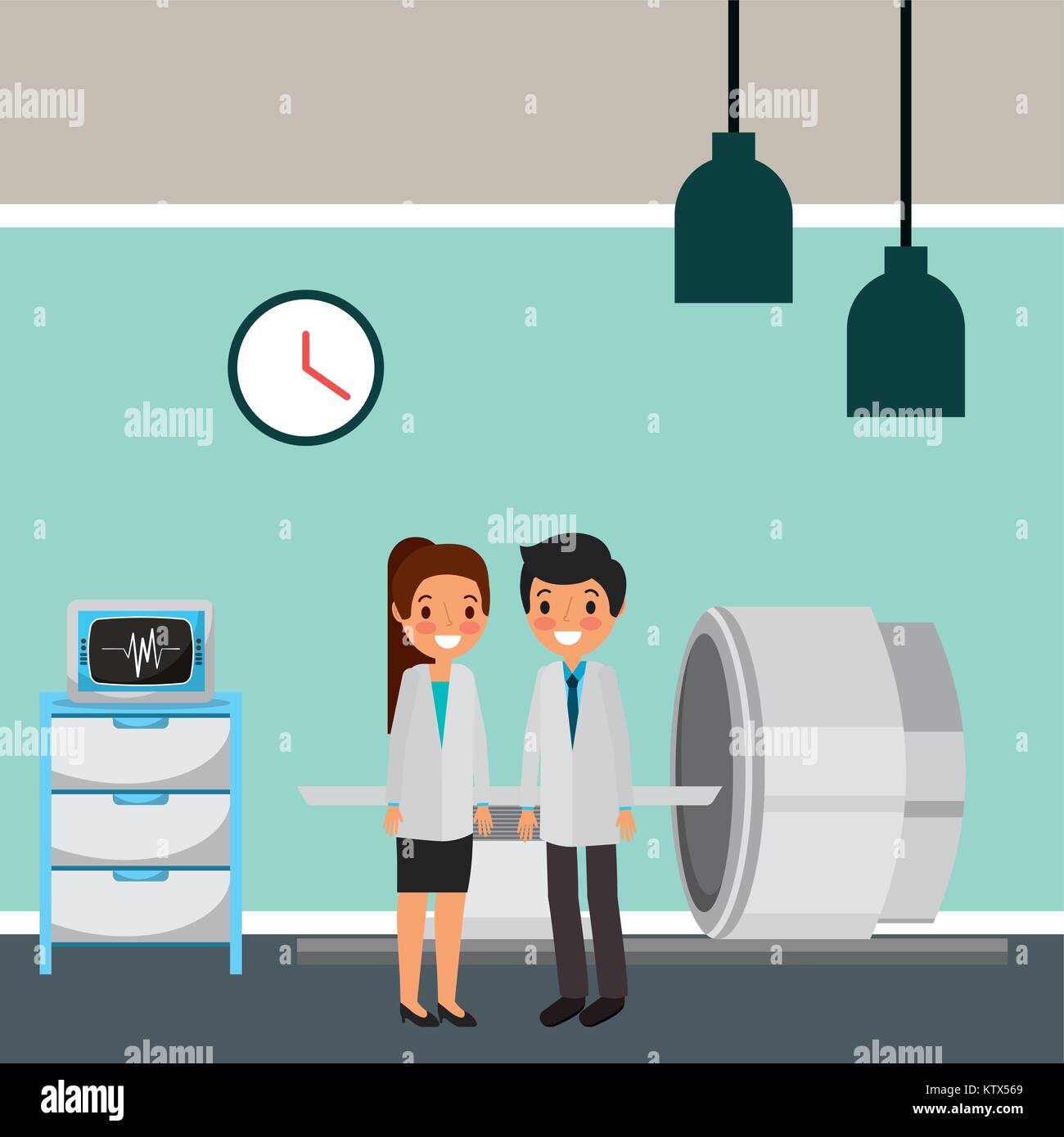 Ct scan brain Stock Vector Images - Alamy