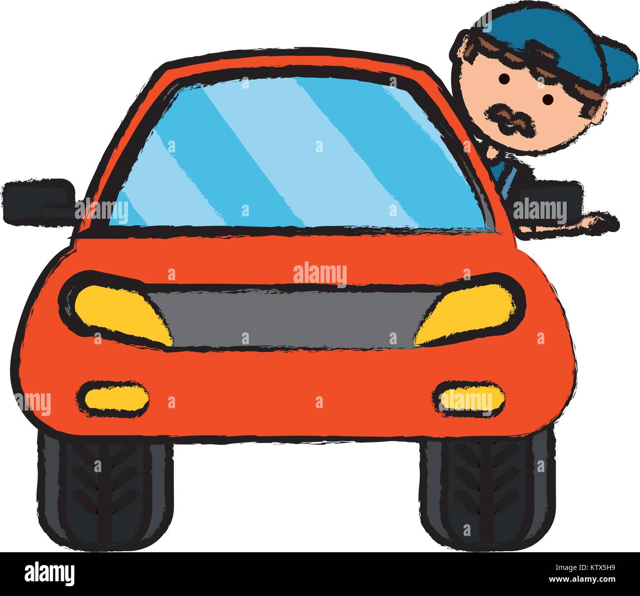 Man Drive Car Cartoon Stock Photos & Man Drive Car Cartoon Stock Images ...