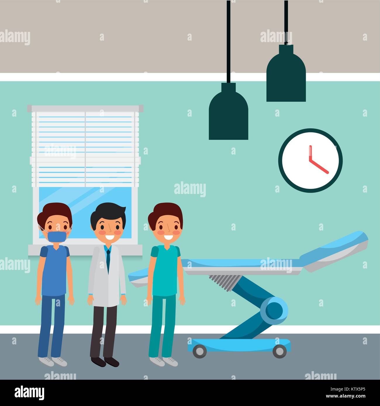 Doctors surgery patient in Stock Vector Images - Alamy