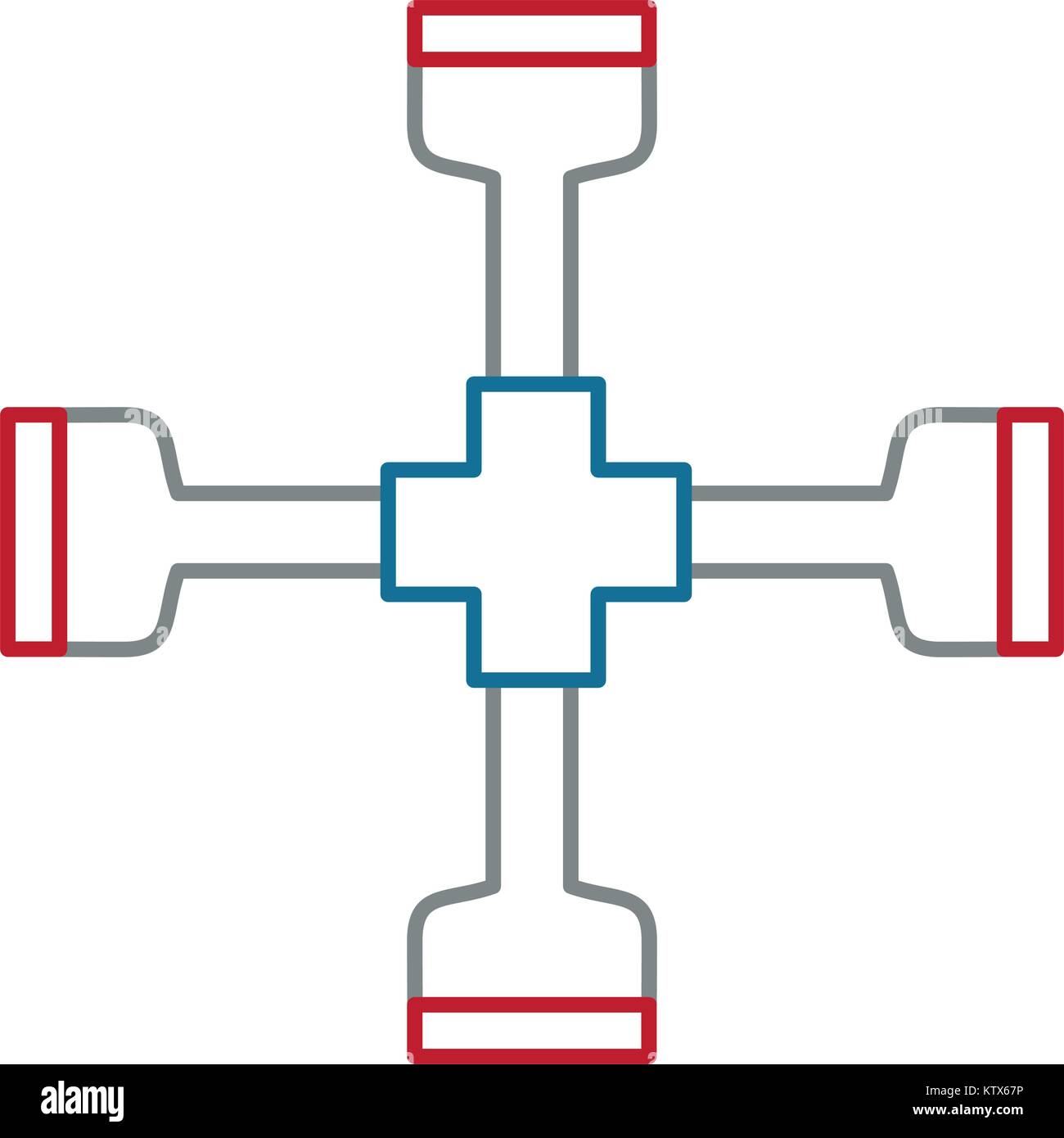 cross piece tool icon Stock Vector Image & Art - Alamy