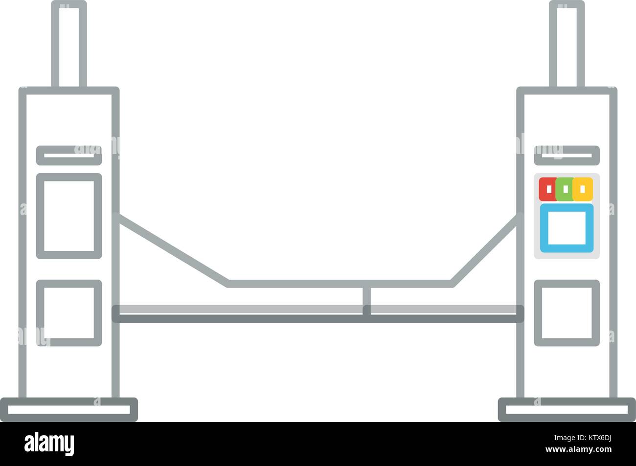 Car Lifting Machine Stock Vector Image & Art - Alamy