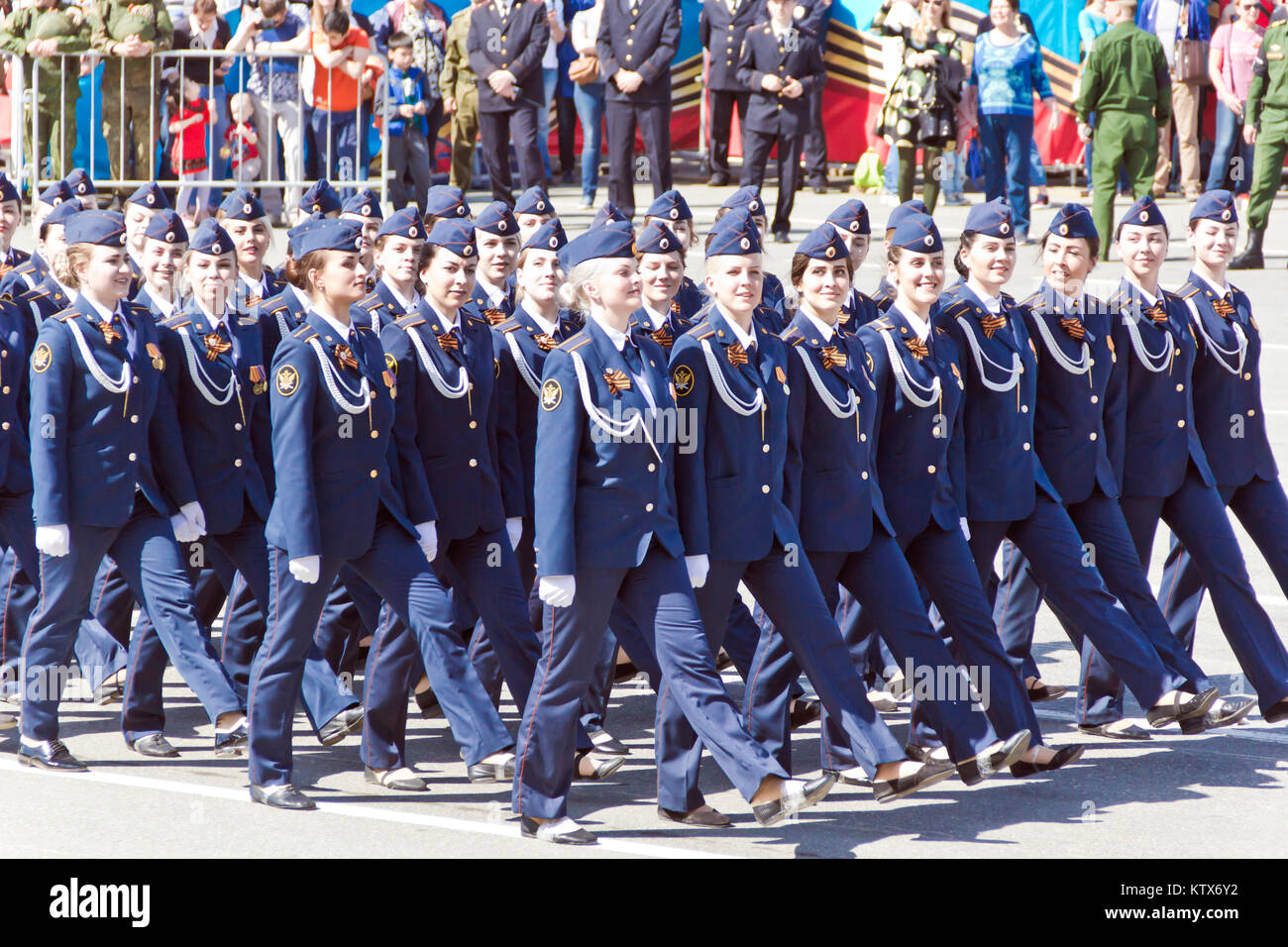 Russian Army Women Parade