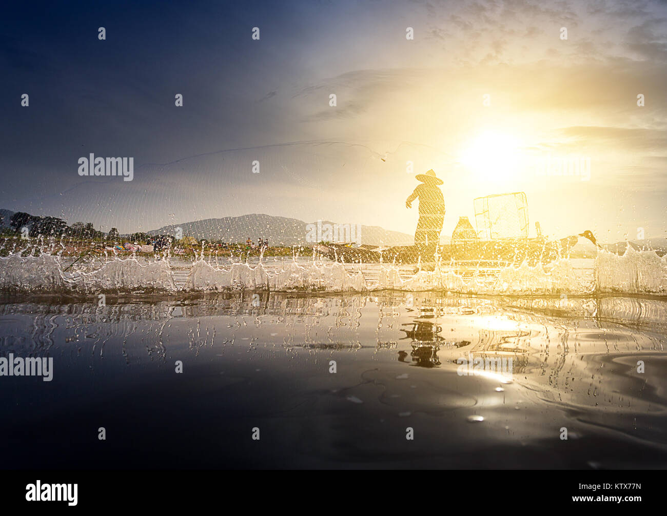 Laos fish catch fishing hi-res stock photography and images - Alamy