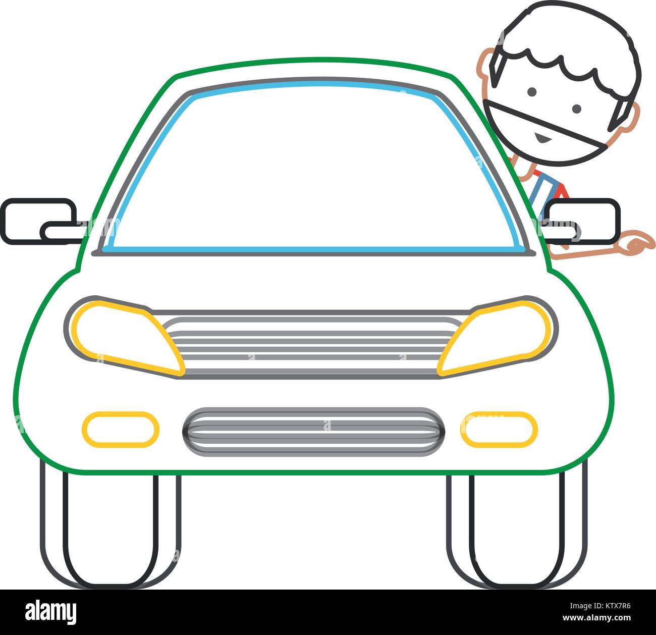 Man Drive Car Cartoon Stock Photos & Man Drive Car Cartoon Stock Images ...