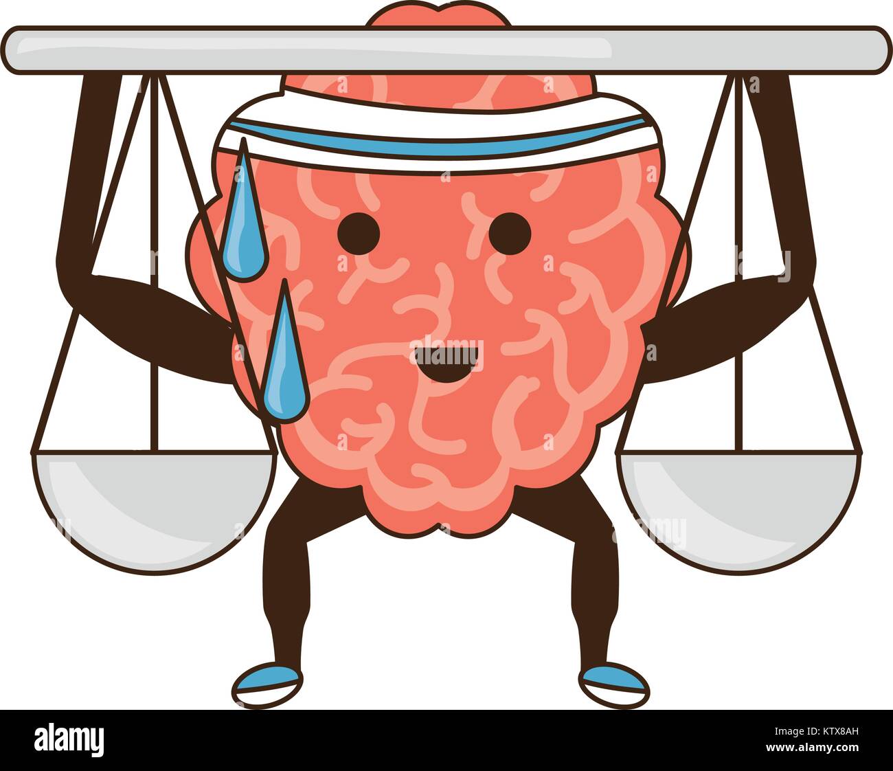 kawaii brain icon Stock Vector Image & Art - Alamy