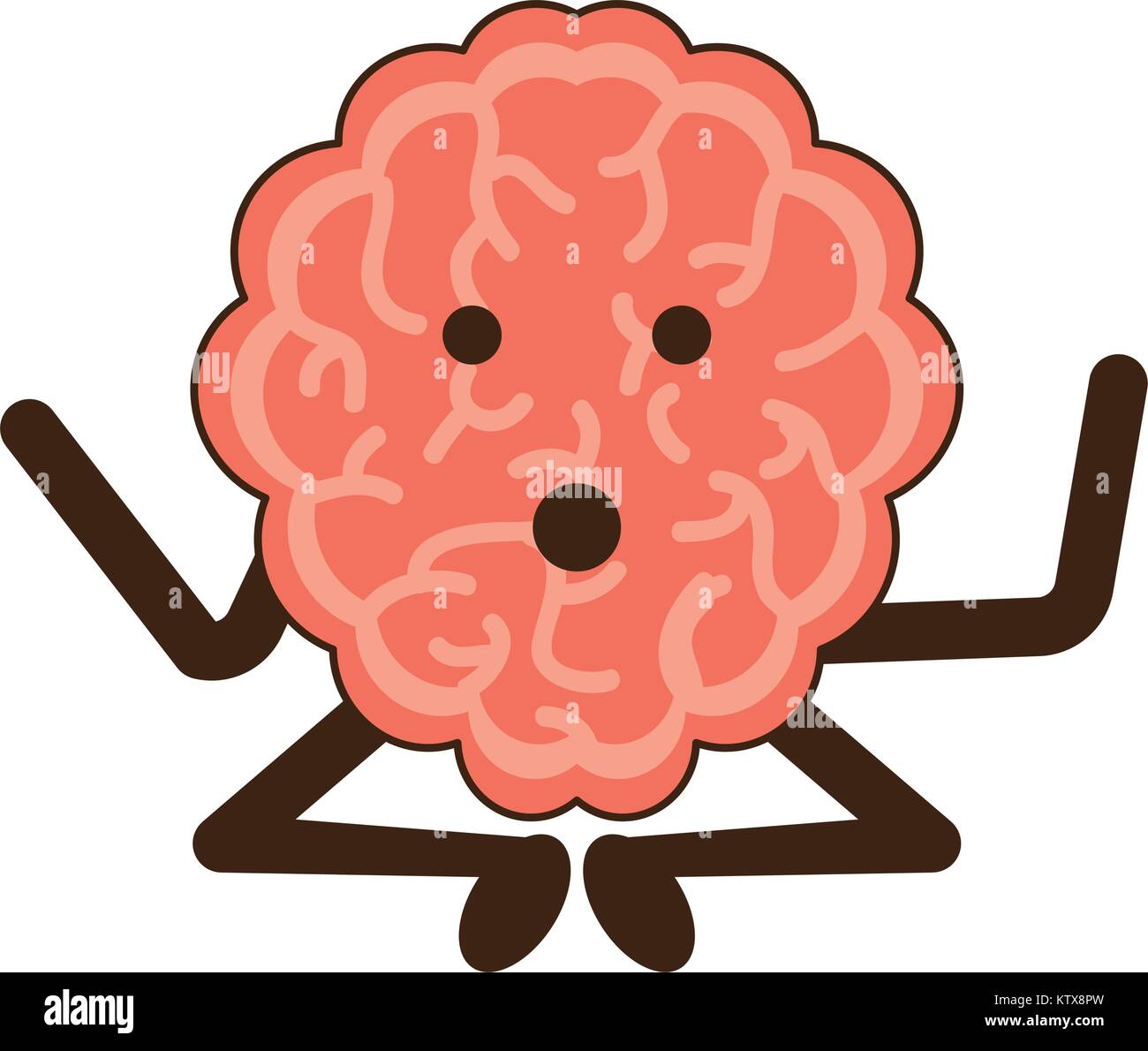 kawaii brain icon Stock Vector Image & Art - Alamy
