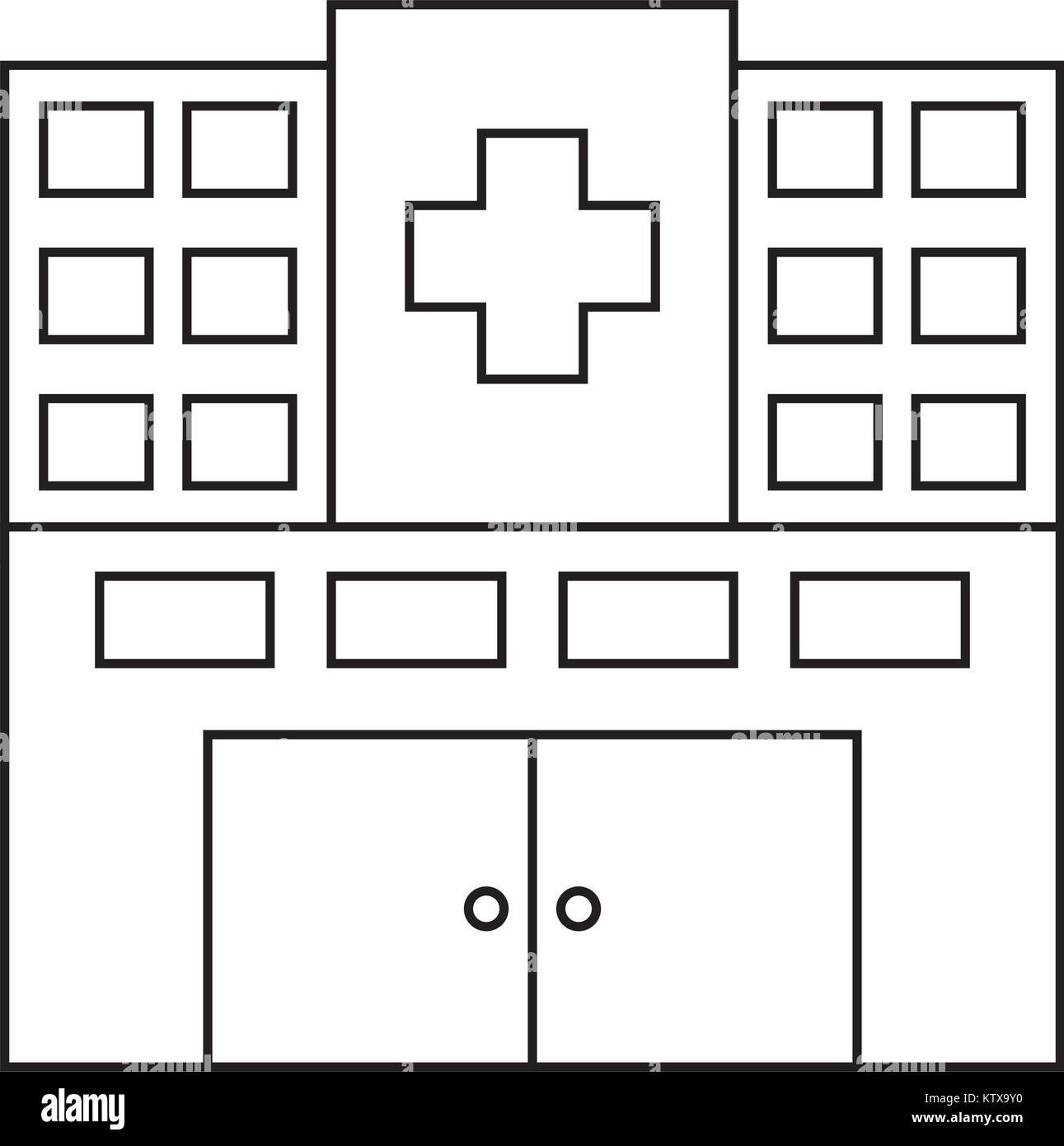 hospital building icon Stock Vector Image & Art - Alamy