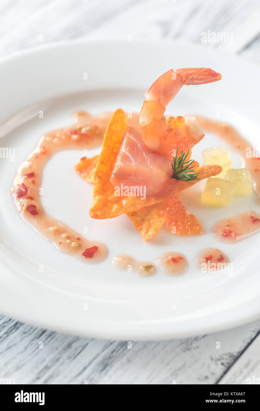Canape fish chips hi-res stock photography and images - Alamy
