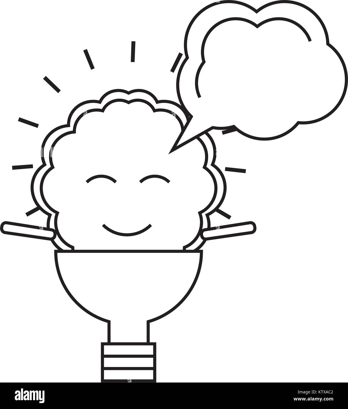kawaii brain icon Stock Vector Image & Art - Alamy