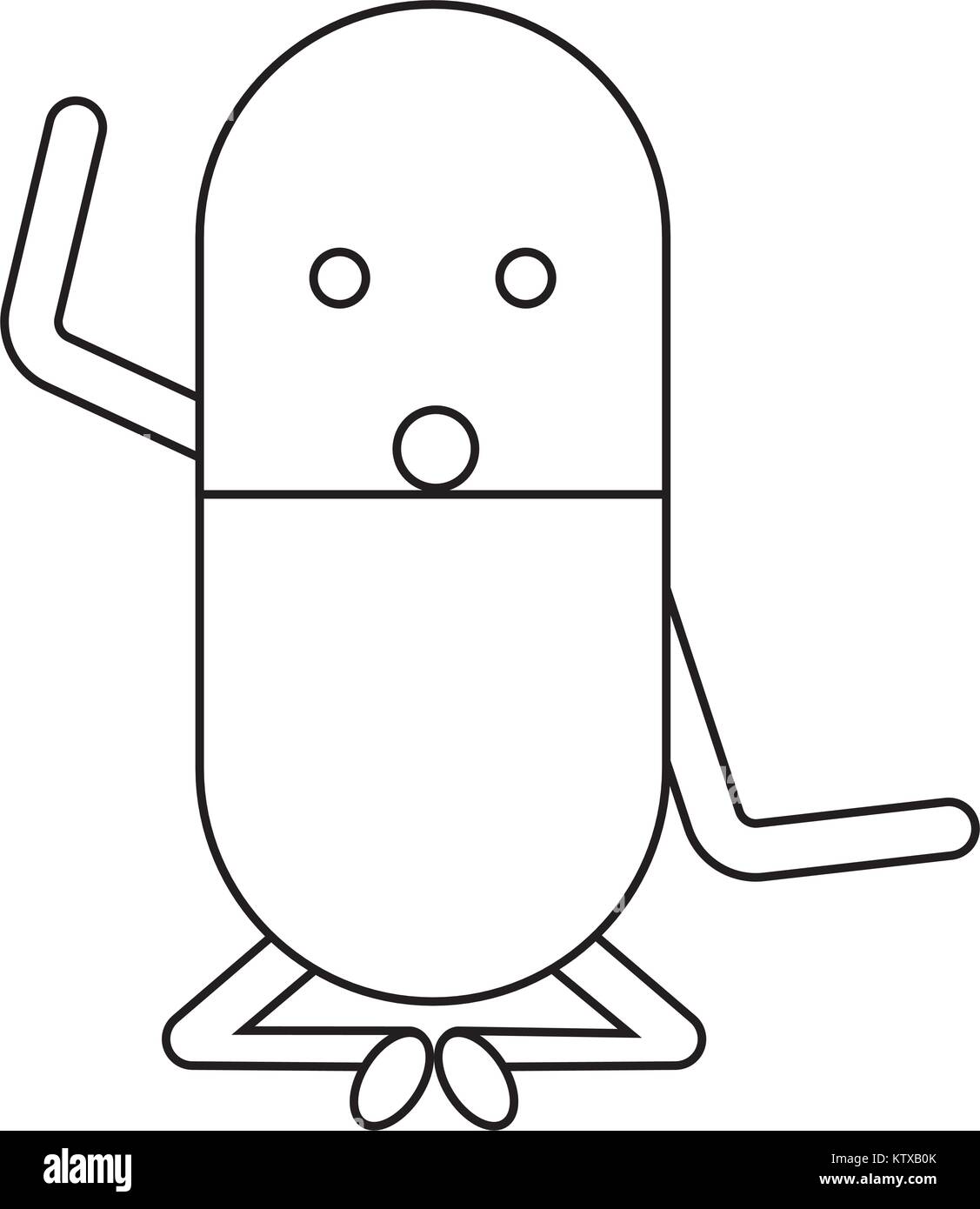 kawaii pill icon image Stock Vector Image & Art - Alamy