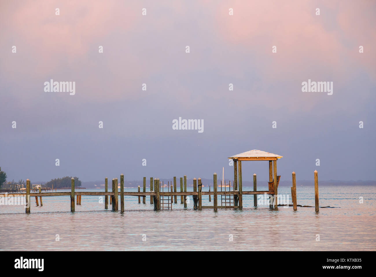 Marsh Harbour, Pier, Great Abaco, Abaco Islands, Bahamas, West Indies ...