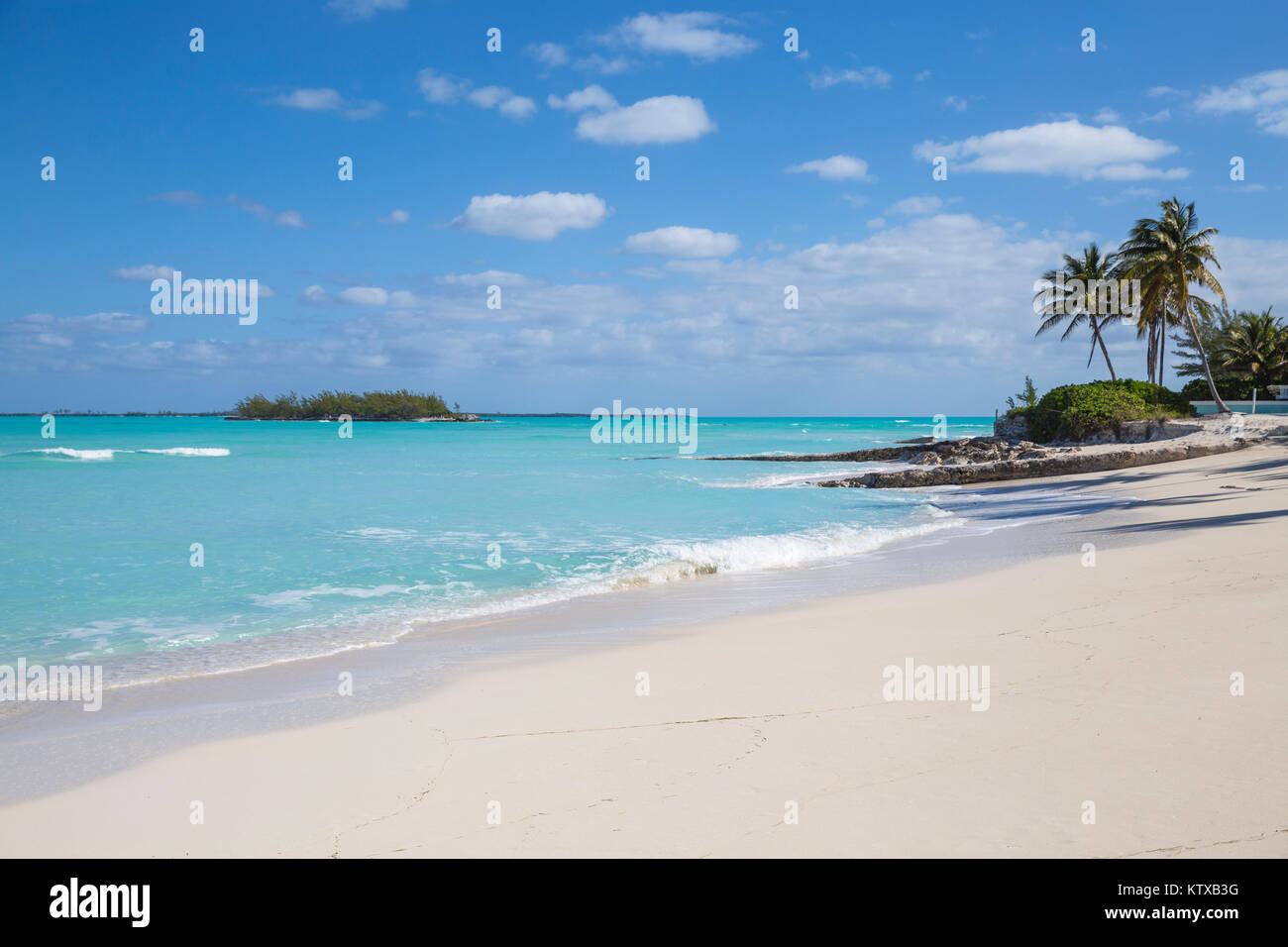 Beach at Treasure Cay, Great Abaco, Abaco Islands, Bahamas, West Indies ...