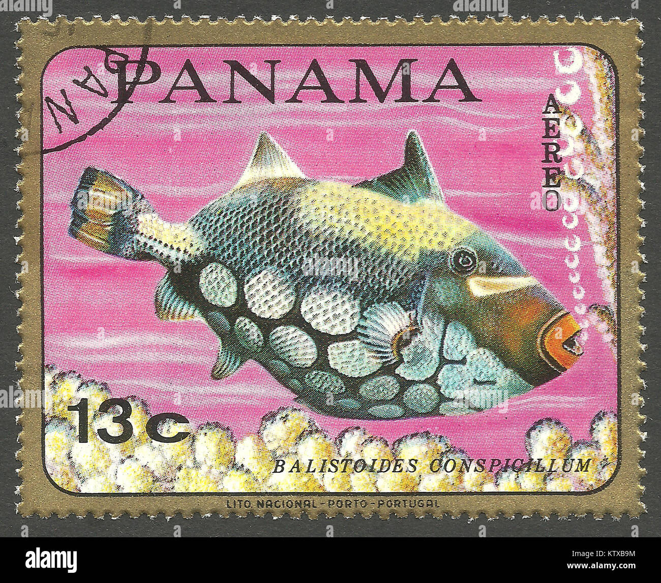 Panama - stamp 1968: Stamp printed by Portugal, Color edition on topic ...