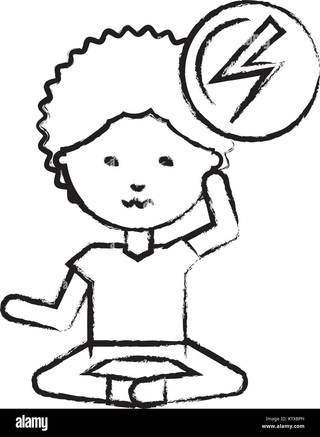 Yoga practicing harmony balance Black and White Stock Photos & Images ...