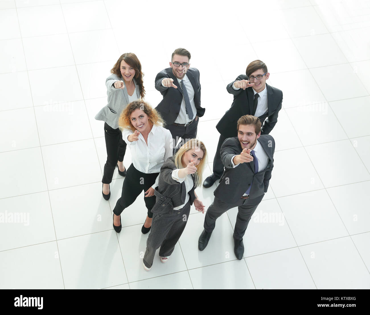friendly business team showing up Stock Photo - Alamy