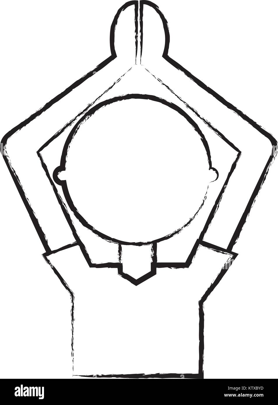 man with arms up Stock Vector Image & Art - Alamy