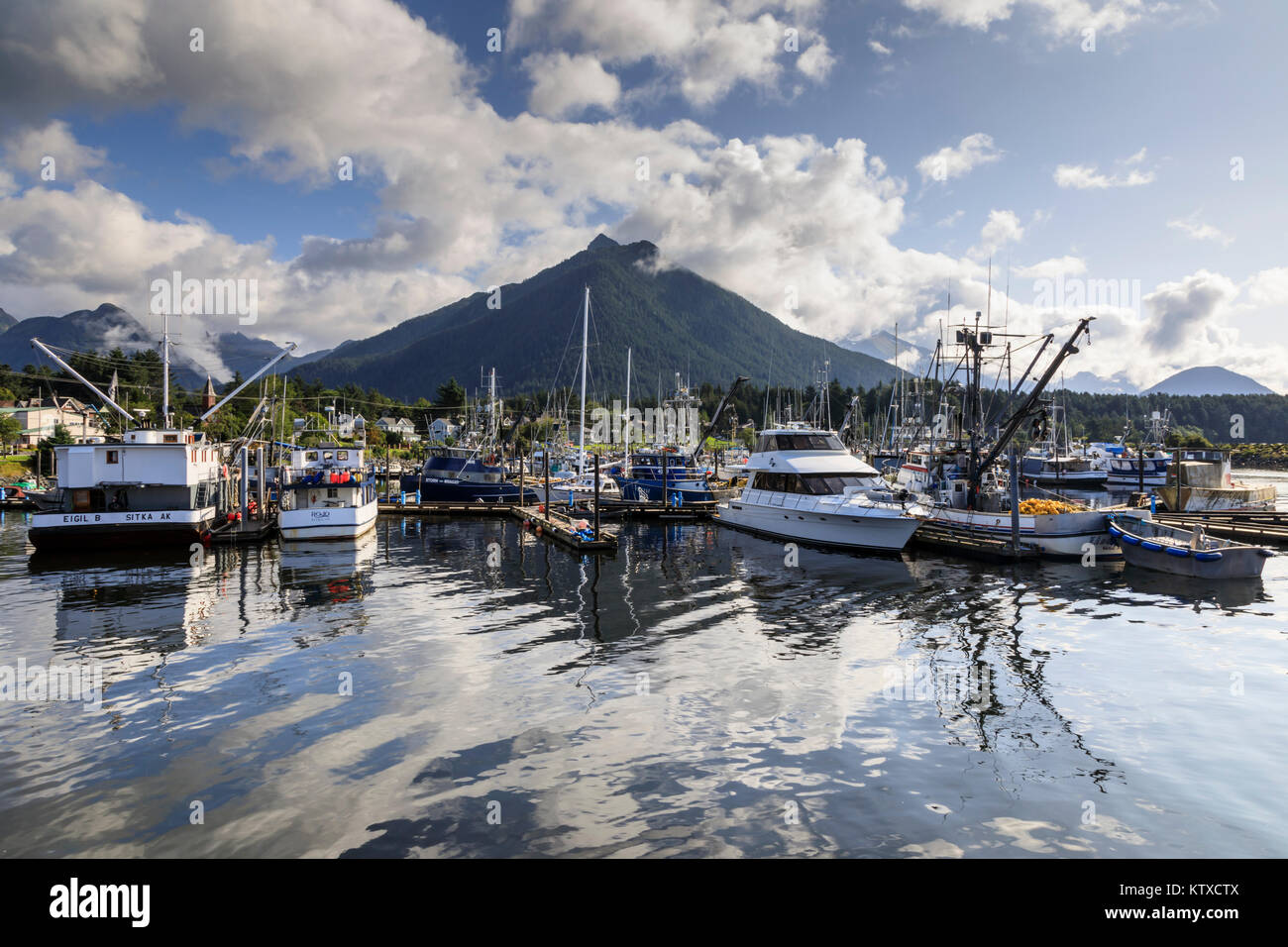 Alaska sitka boats harbor hi-res stock photography and images - Alamy