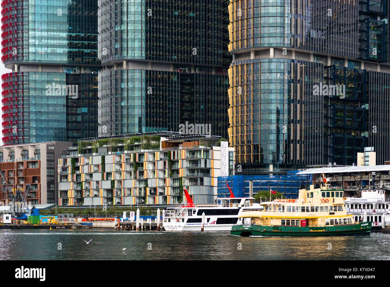 The towers of Barangaroo South seen from Darling Harbour, Sydney, New ...