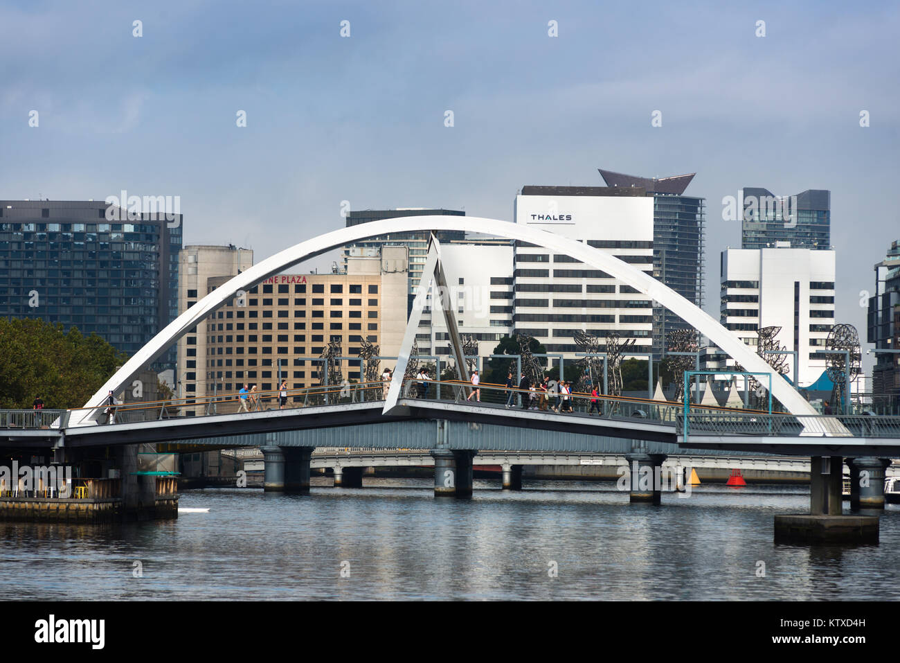 Southgate Bridge, Melbourne, Victoria, Australia, Pacific Stock Photo ...