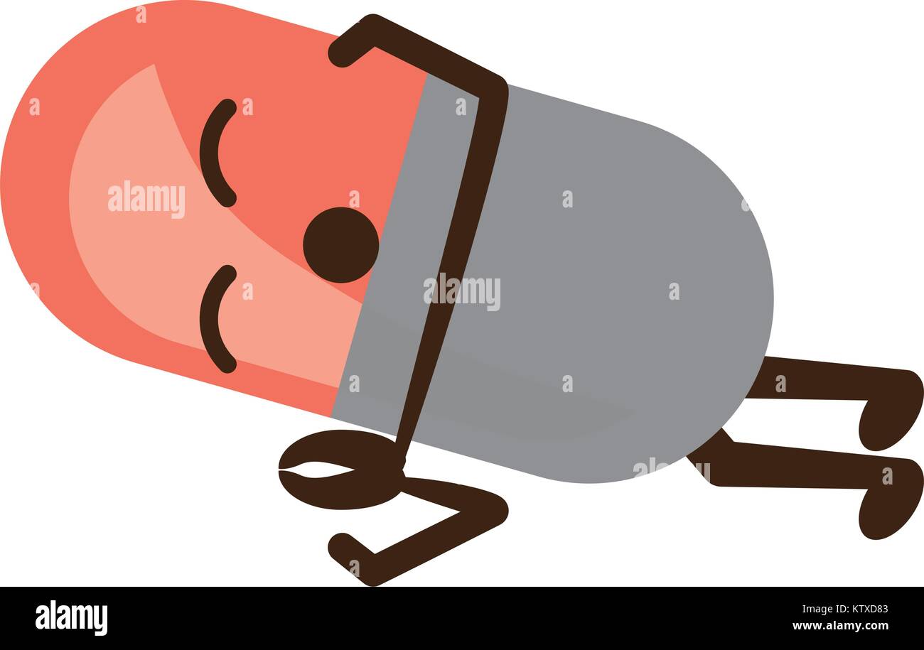 kawaii pill icon image Stock Vector Image & Art - Alamy