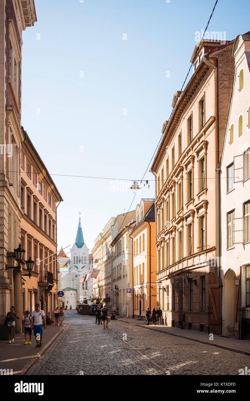 Pils Iela Street, Riga, Latvia, Baltic States, Europe Stock Photo - Alamy