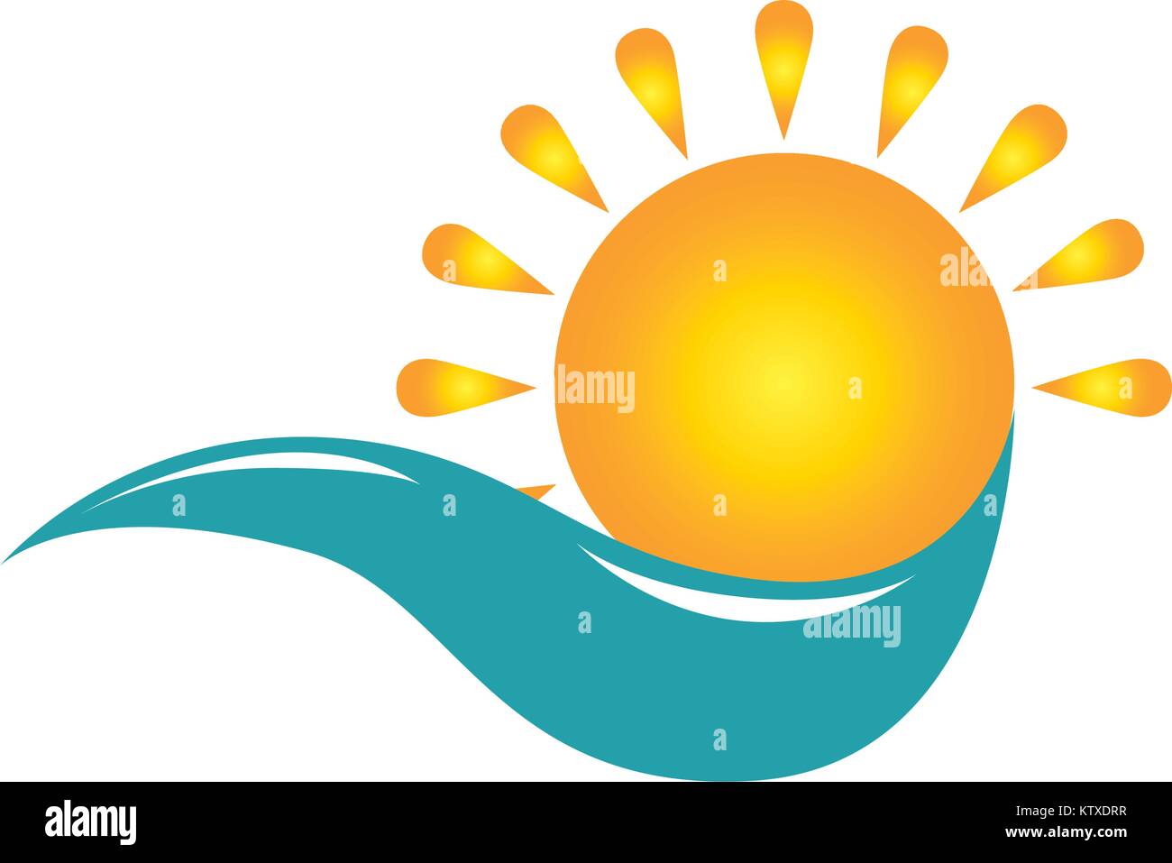 summer sun with wind Stock Vector Image & Art - Alamy