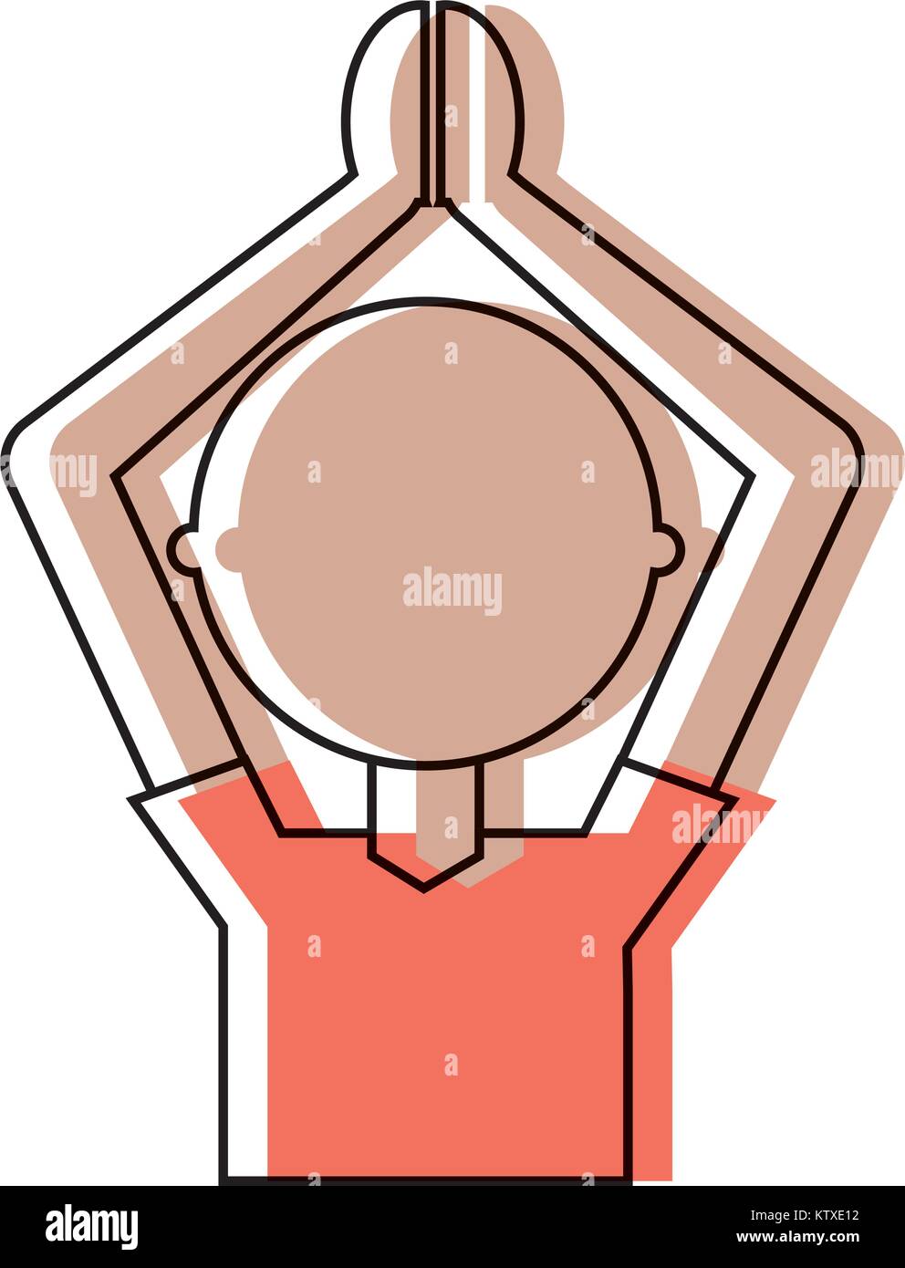 man with arms up Stock Vector Image & Art - Alamy