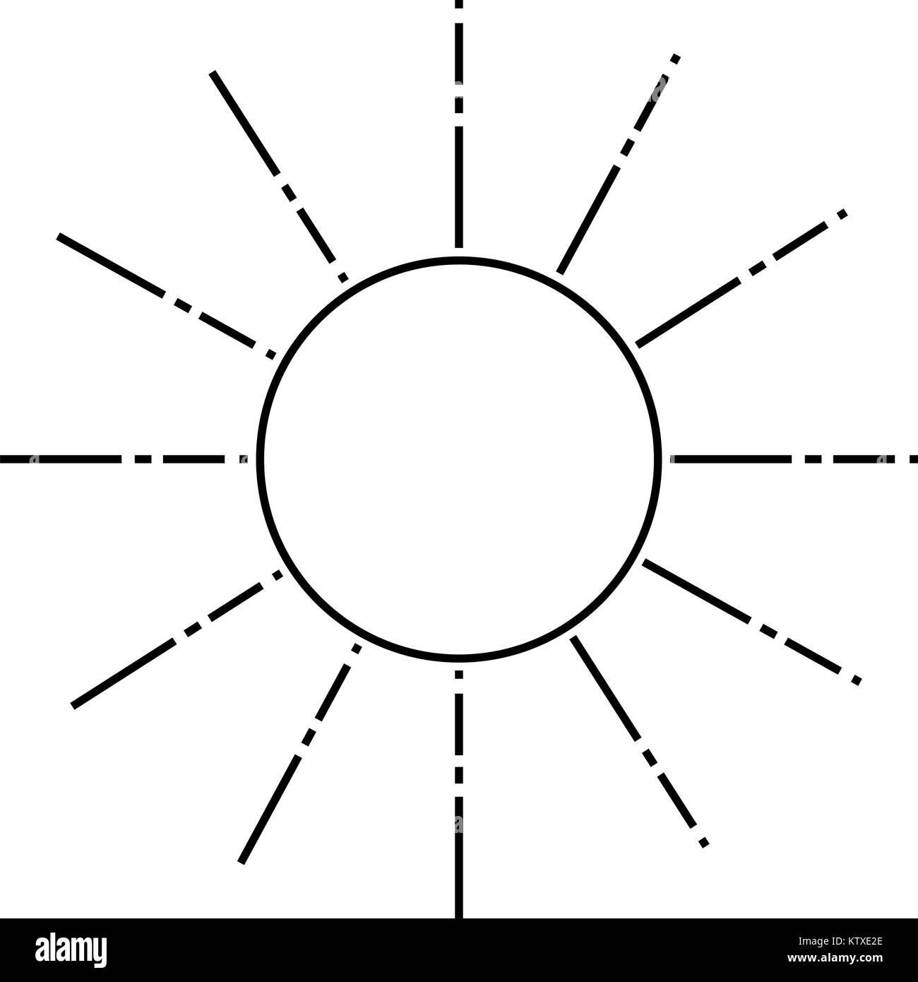 summer sun isolated icon Stock Vector Image & Art - Alamy