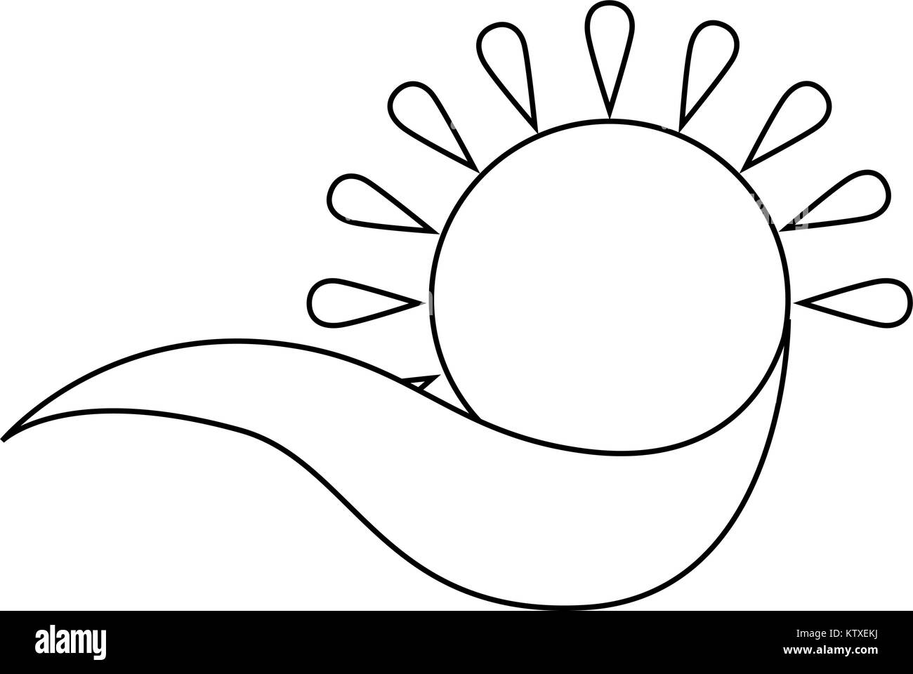 summer sun with wind Stock Vector Image & Art - Alamy