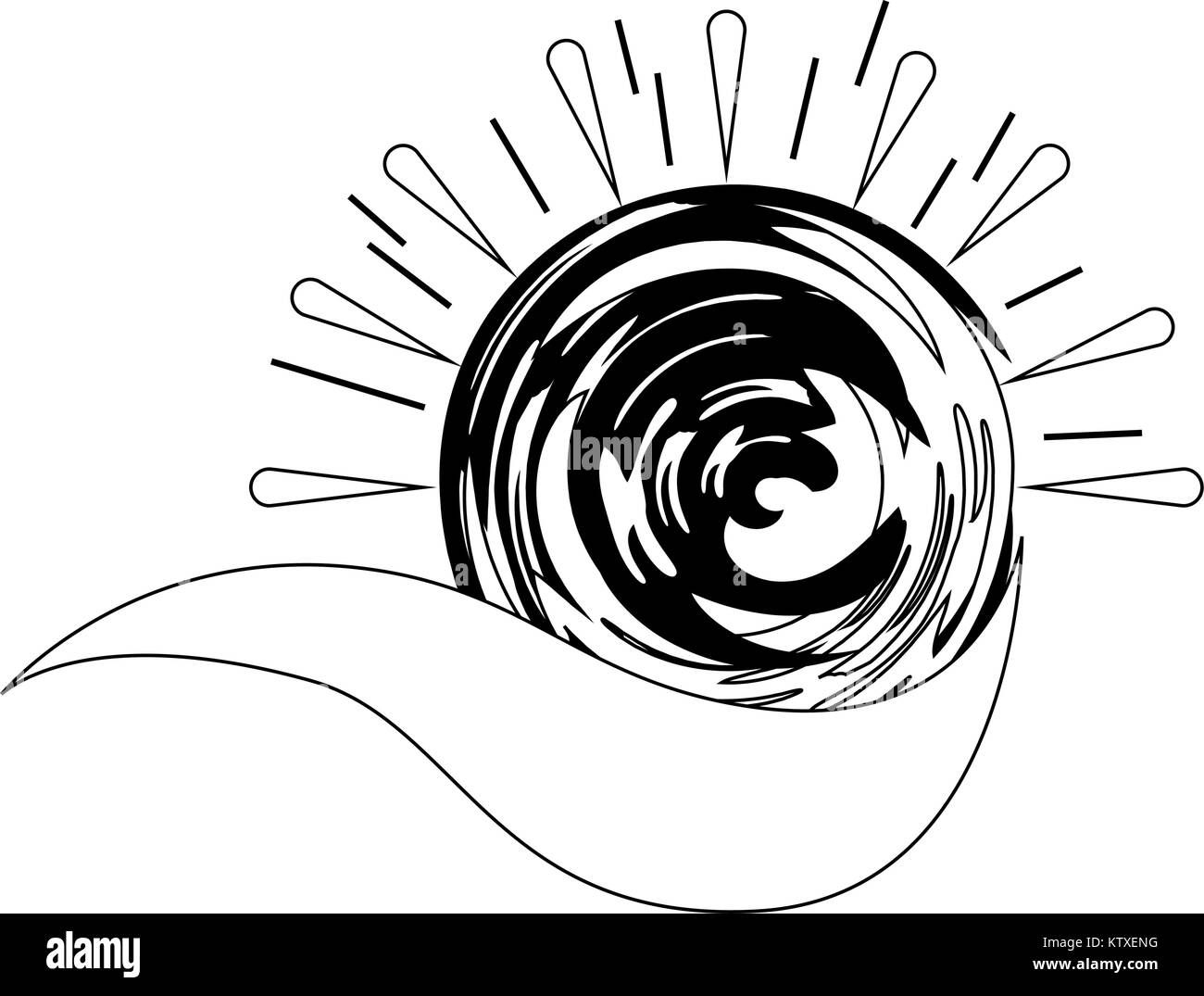 summer sun with wind Stock Vector Image & Art - Alamy