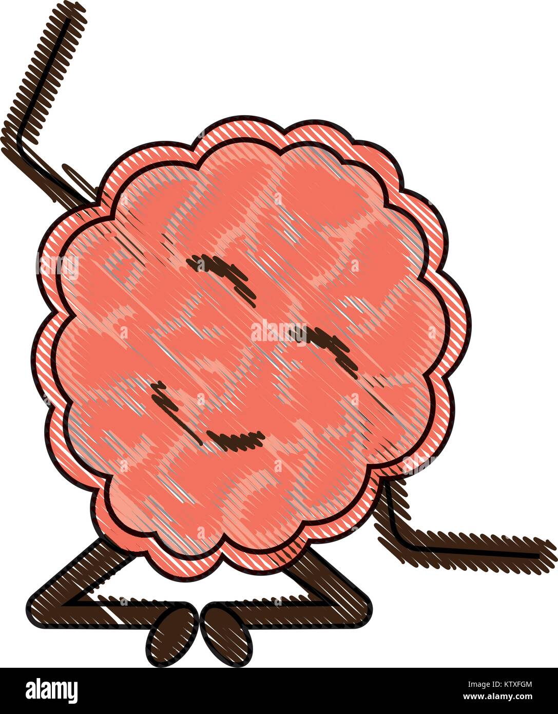 kawaii brain icon Stock Vector Image & Art - Alamy