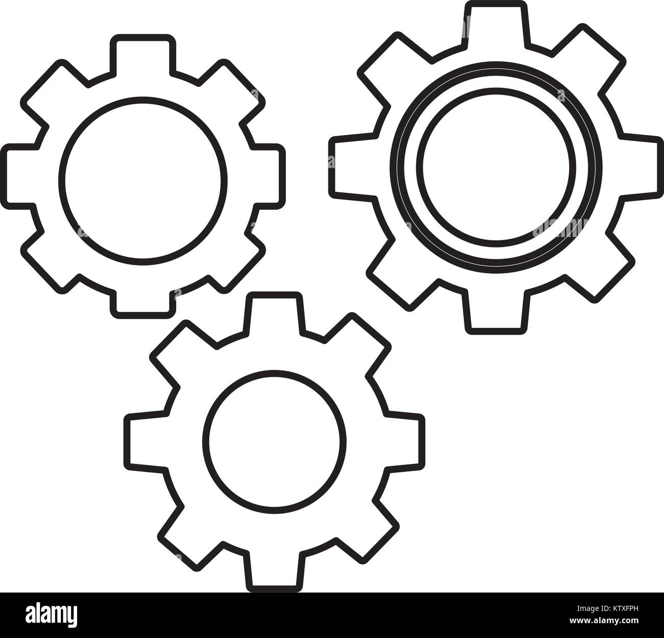 gears three icon image Stock Vector Image & Art - Alamy