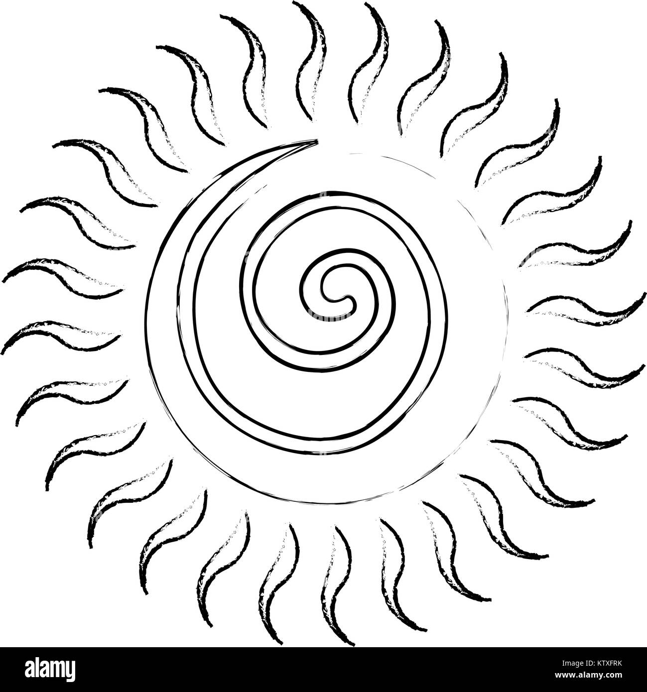 summer sun isolated icon Stock Vector Image & Art - Alamy