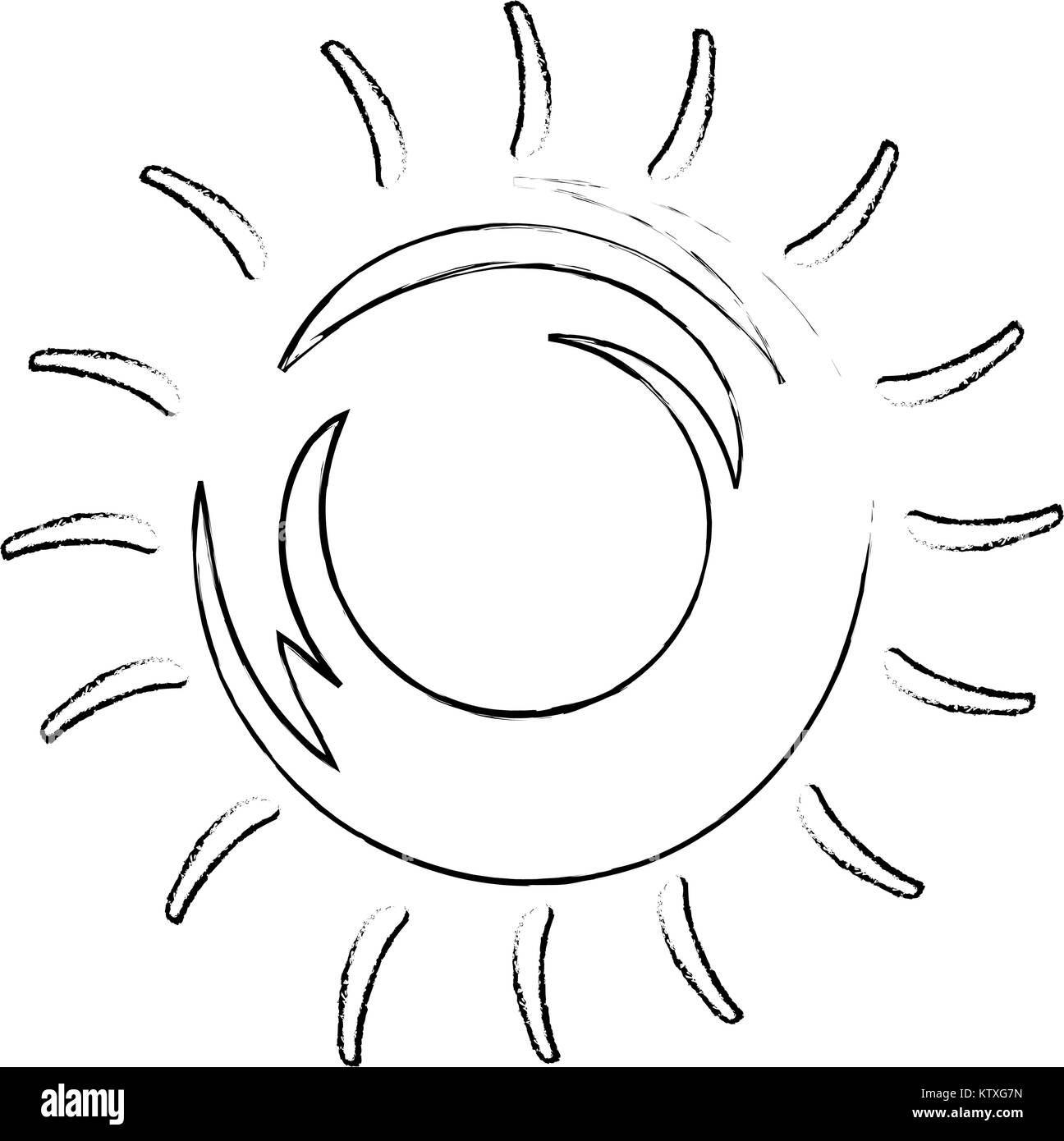 summer sun isolated icon Stock Vector Image & Art - Alamy