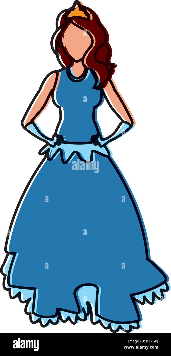 Beautiful princess cartoon Stock Vector Image & Art - Alamy