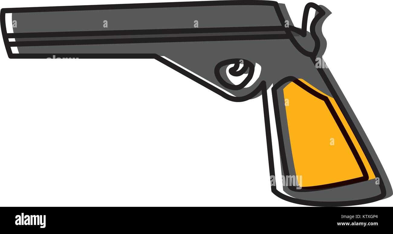Handgun weapon isolated Stock Vector Image & Art - Alamy